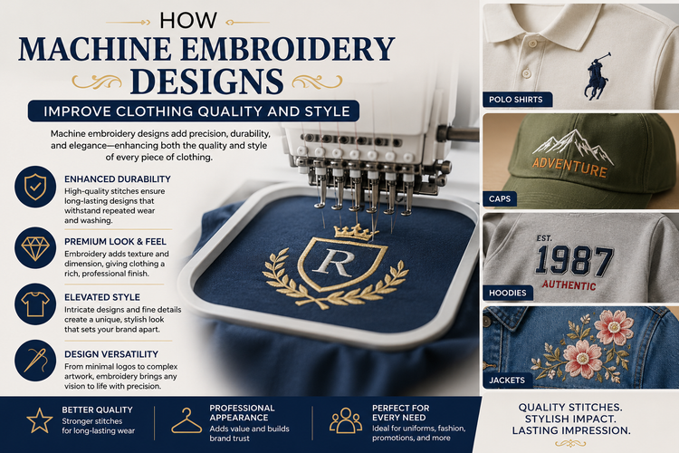 How Machine Embroidery Designs Improve Clothing Quality and Style ...