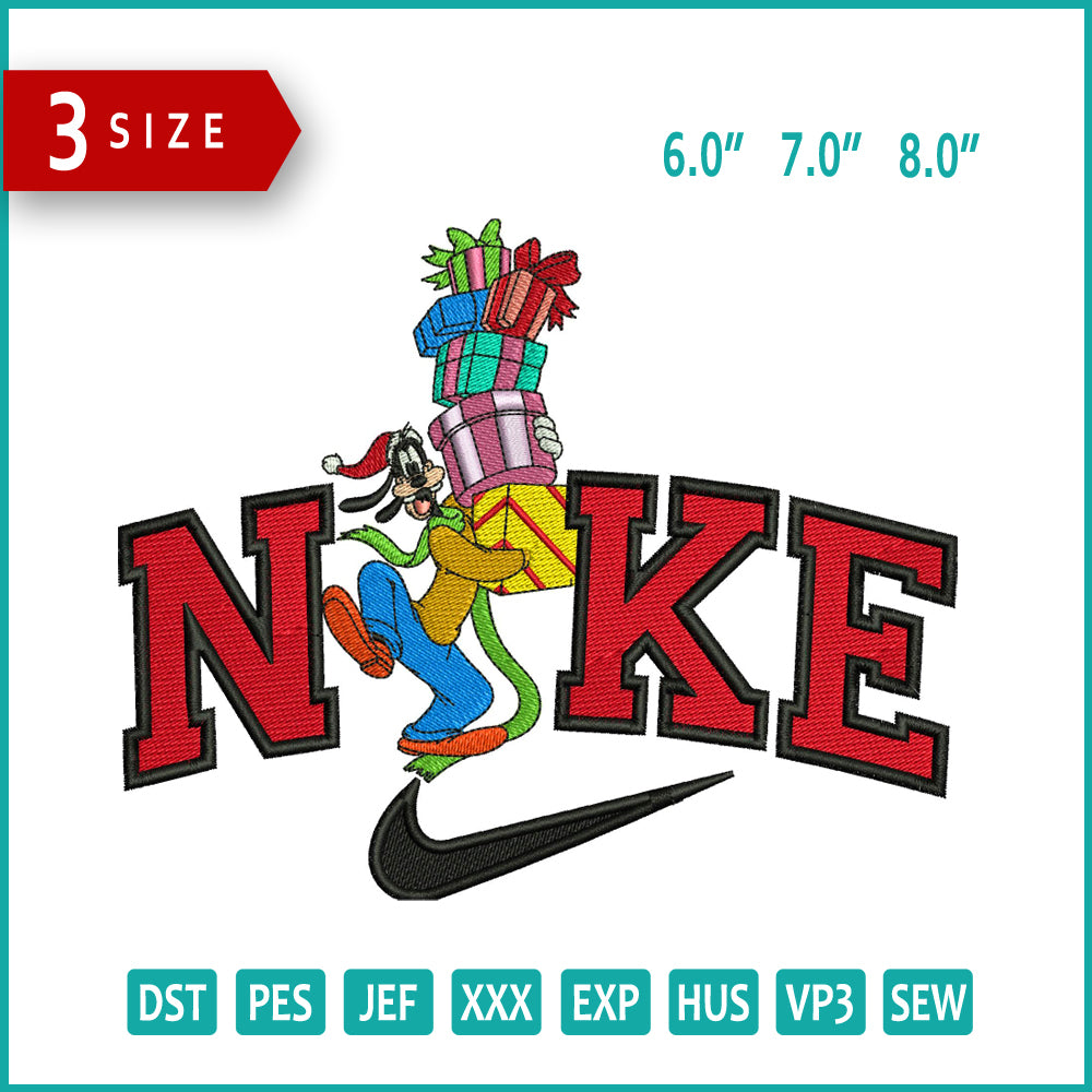 Nike Goofy v3 Embroidery Design Files - 3 Size's – Online Embroidery ...