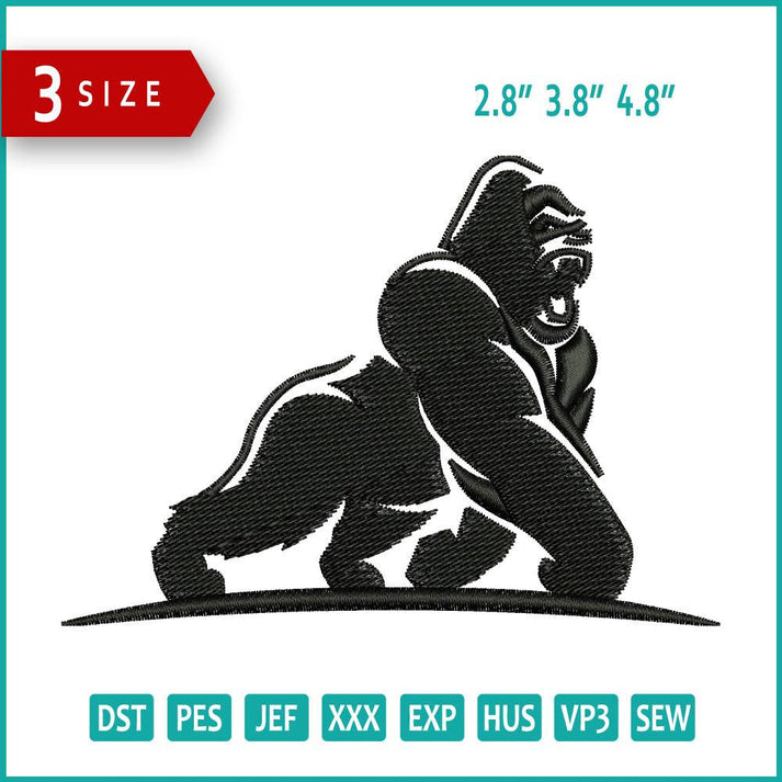 Godzilla Embroidery Design Files - 3 Size's – Online Embroidery Designs