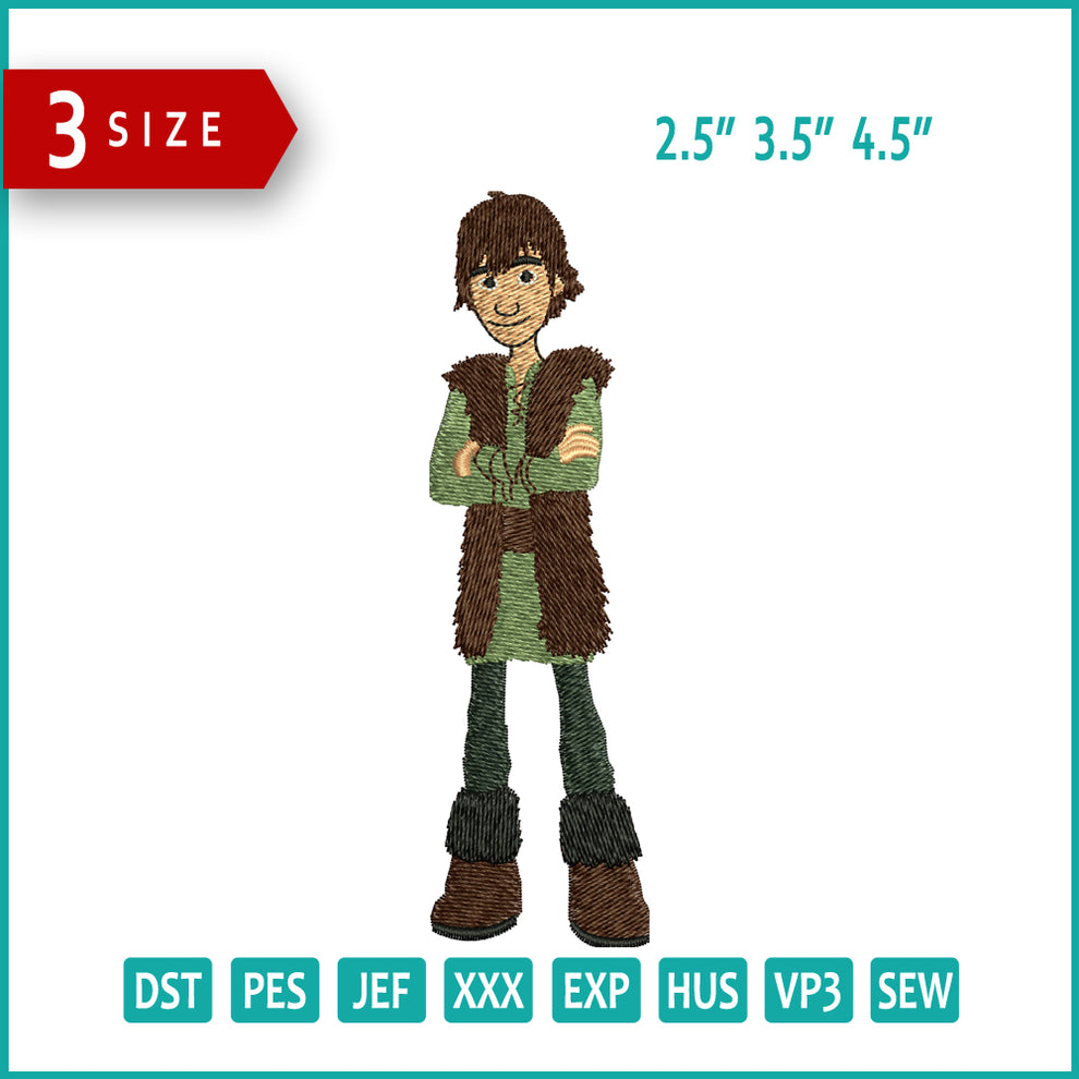 Hiccup Horrendous Embroidery Design Files - 3 Size's – Online ...